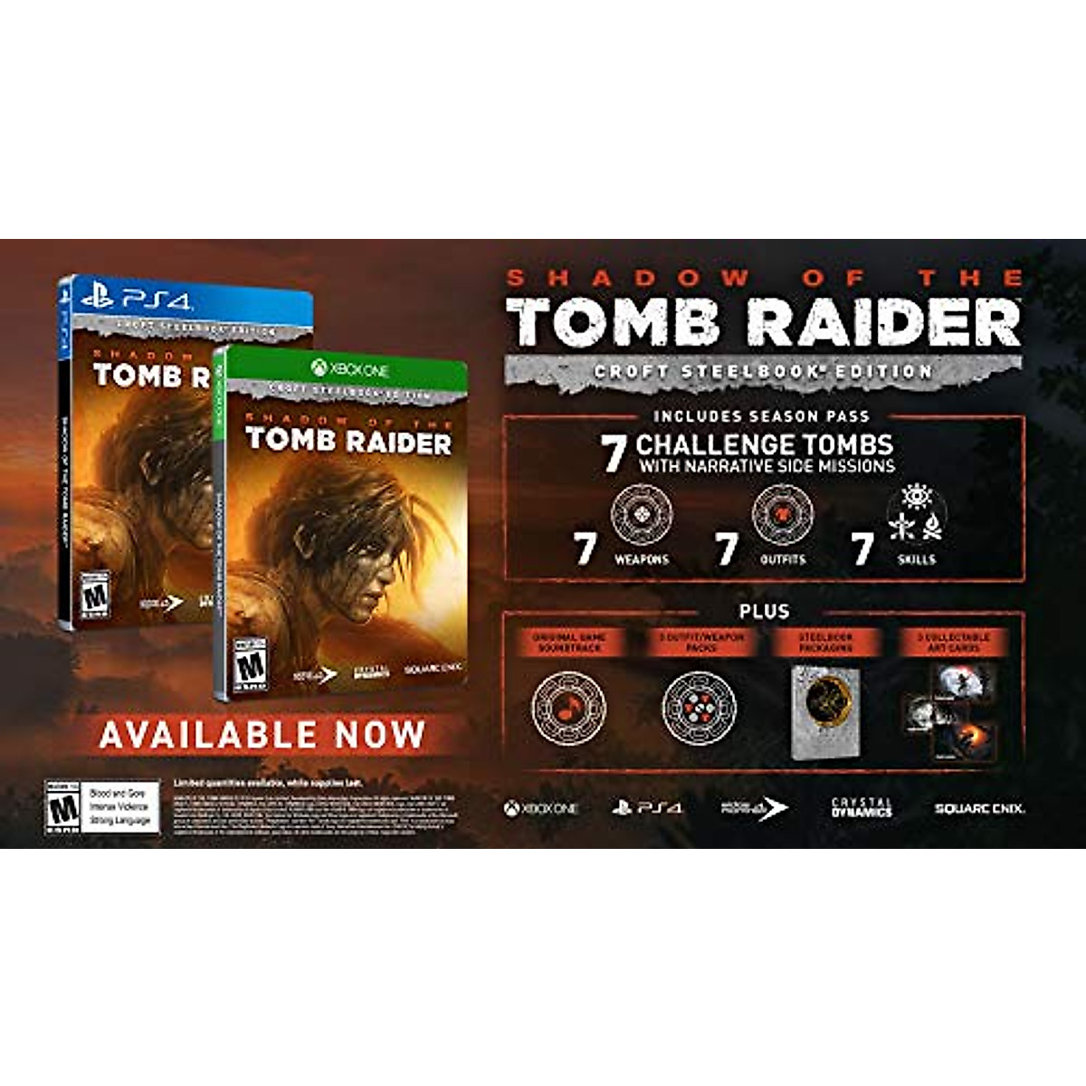 Shadow of the Tomb Raider (Croft Steelbook Edition) - Xbox One