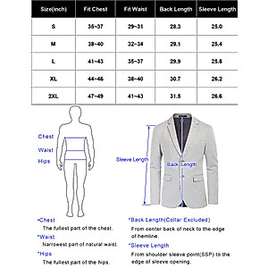 Men's Casual Blazer Slim Fit 2 Button Herringbone Suit Jackets Lightweight Knit Sport Coat Black XL