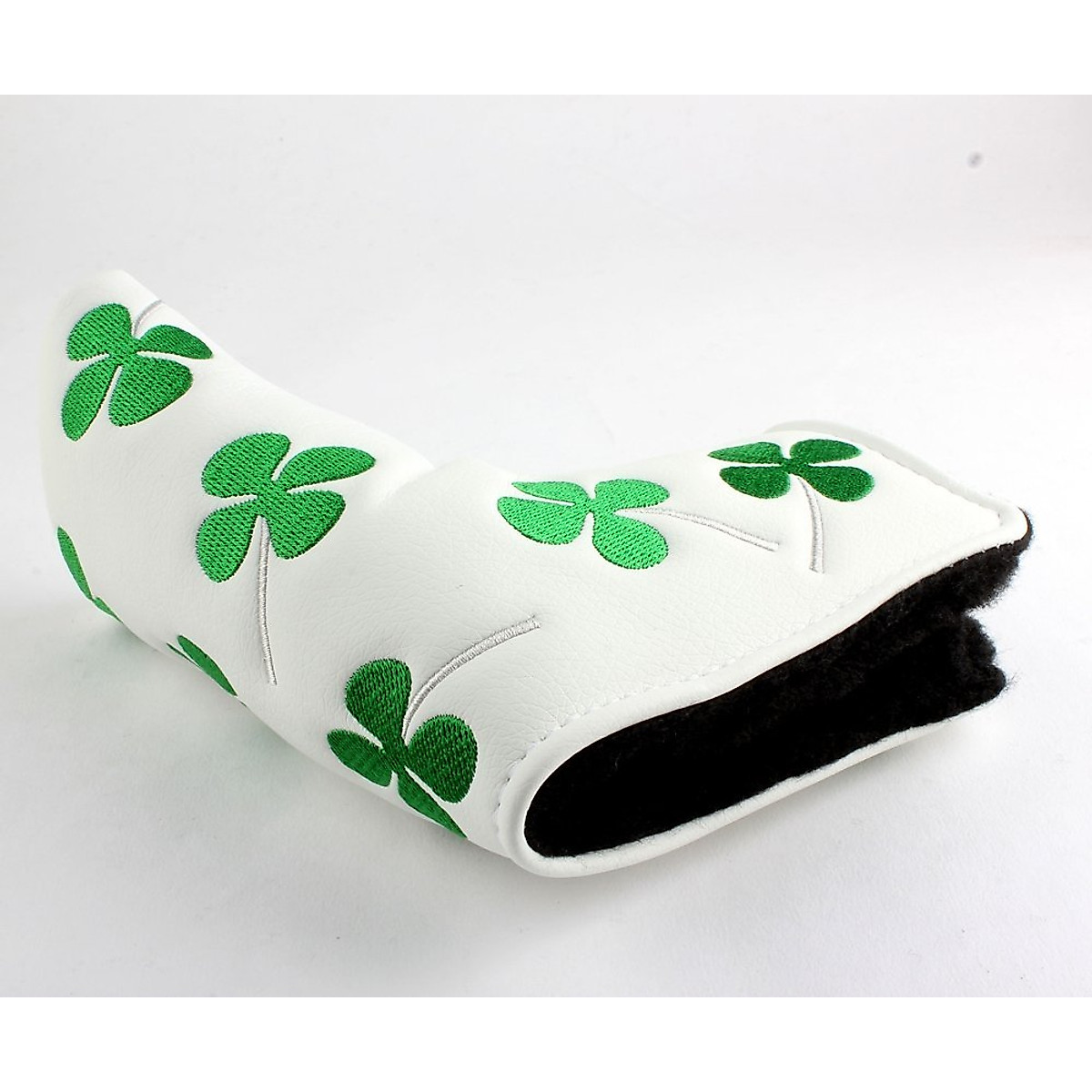 Baby flower Golf Green Clover Black Inside White Putter Cover Headcover For Scotty Cameron Ping blade