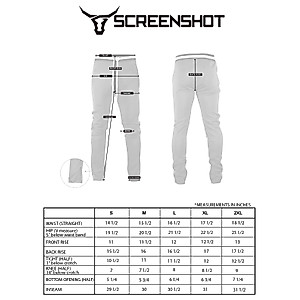 SCREENSHOTBRAND-P11031 Mens Hip Hop Premium Slim Fit Track Pants - Athletic Jogger Moto Cut & Sew Color Block Patch Bottoms-Royal-Medium