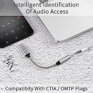 Glotao USB C to 3.5mm Adapter for Samsung S21 Ultra, Galaxy S20 Headphone Adapter USB C to Aux Audio Dongle Cable Cord for Galaxy S20 Note 20 Ultra S20+ Note 10+, Google Pixel 5 4 3 XL