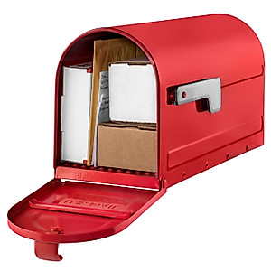 ARCHITECTURAL MAILBOXES 7600R MB1 Mailbox, Medium, Red
