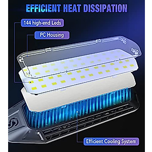 JZCreater LED Garage Lights 2 Pack 60W, Deformable Garage Light 3 Panels Adjustable Lights E26 8000LM LED Shop Light for Warehouse, Workshop, Basement, Attic