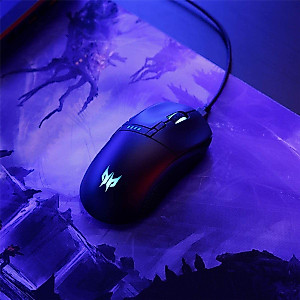 Acer Predator Cestus 350 Wireless Gaming Mouse: NVIDIA Reflex - Up to 16000 DPI - RGB Lighting - 8 Programmable Buttons - On-Board Memory - 5 Profile Settings - Pixart 3335 Sensor - Black