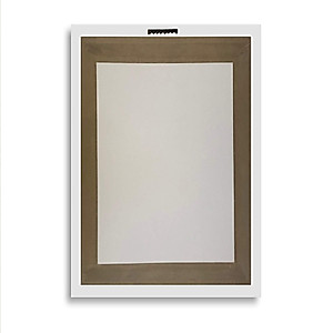 Wynwood Studio Typography Framed Wall Art Prints 'Stronger' Motivational Quotes and Sayings Home Décor, 13" x 19", Gold, White