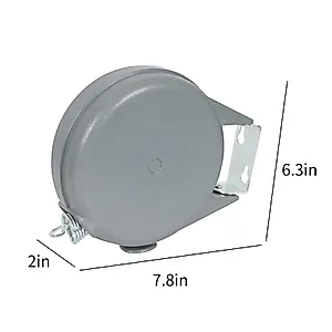 ZOES HOMEWARE Retractable Clothesline Heavy Duty Retracting Clothes Line Outdoor and Indoor with Durable ABS Shell and 38 Feet Extruded PVC Line,with Lock to Prevent Sagging