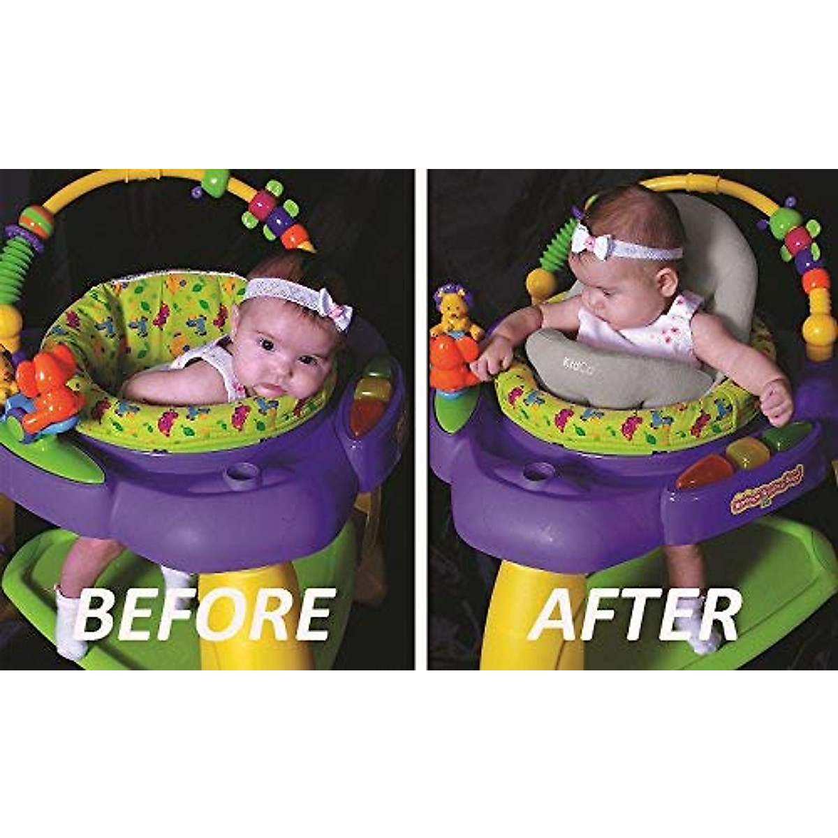 KidCo HuggaPod Portable Baby Seated Support - Situp Baby Seat, Portable Infant Sit Up Seat for Jumpers, Swings, and More, Machine Washable