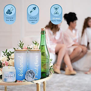 pengtai Bridesmaid Gifts,Bridesmaid Proposal Gifts,Will You Be My Bridesmaid Box,Bachelorette Party Gifts for Bridesmaid,20oz Coffee Glass Tumbler