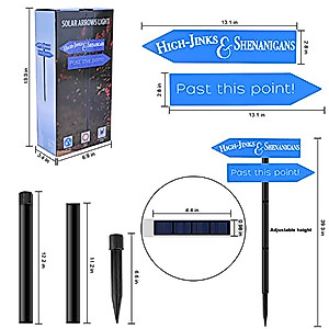 Solar Yard Sign Pathways Lights Outdoor- 32LED Lights Garden Pathway Lights Waterproof Solar Light Sign for Patio, Yard, Garden, Lawn Decoration