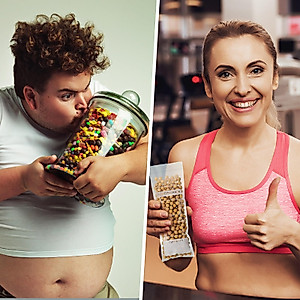 Fuyoooo 200 Count 2.4 x 5.9 Inch Portion Control Storage Bags Plastic Clear Reclosable Zip Poly Bags with Lock Seal Zipper 1 Full Cup Measurement Lines Easy Macros for Nuts Sweets Supplements