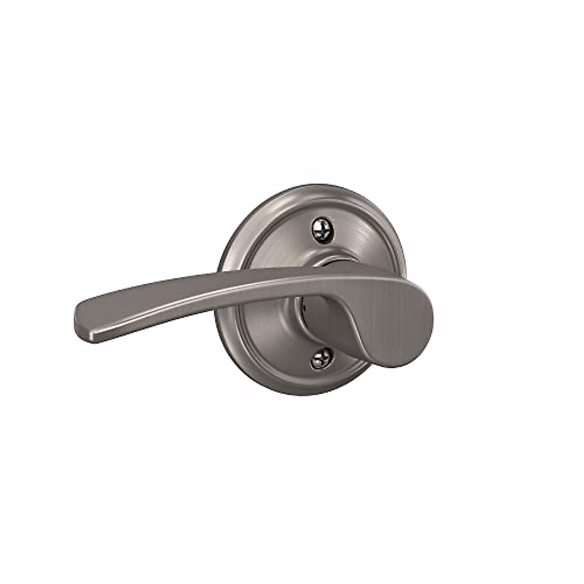 Schlage F170 MER 619 LH Left Handed Merano Door Lever, One Sided Non-Turning Dummy Door Handle, Satin Nickel