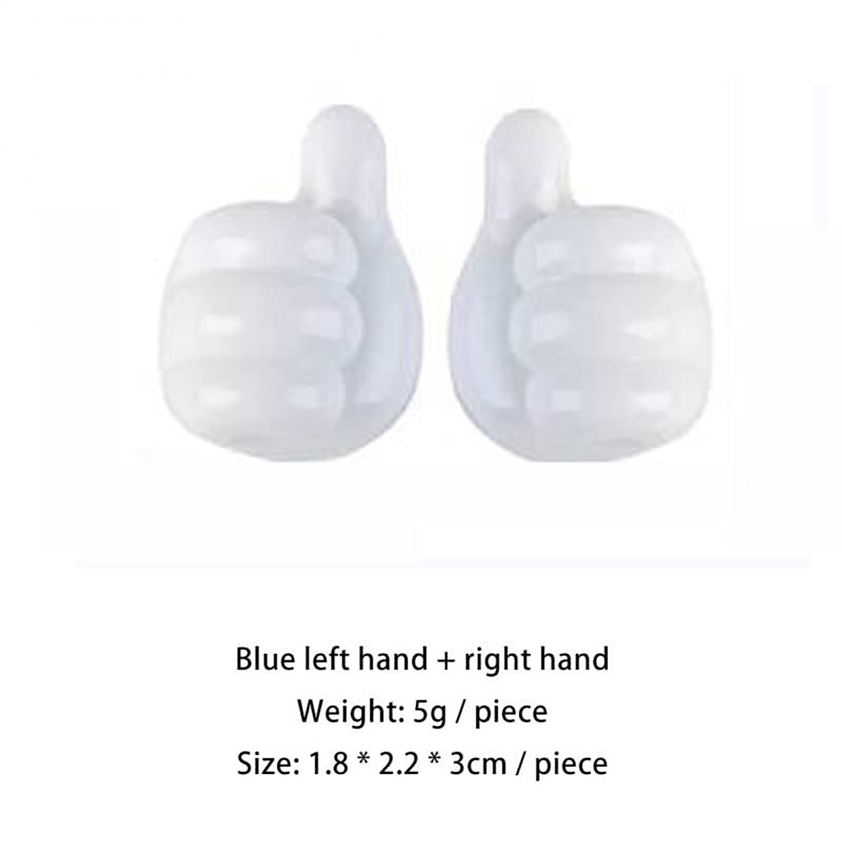 6Pcs Multifunctional Clip Holder Thumb Hooks Wire Organizer Wall Hooks Hanger Strong Wall Storage Holder for Kitchen Bathroom (Transparent)