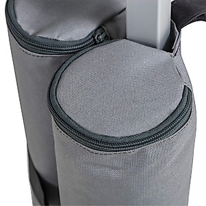 US Weight Titan Fillable Canopy Weight Bags (4-Pack) with Reliable Zippers, Double-Bagged Design, Heavy Duty Thread and Box-Stitched Stress Points