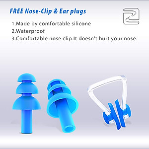 ZABERT KX Toddlers Baby Swim Goggles，Kids Swimming Goggles for Kids Age 0-5 Years Old (#6.blue)