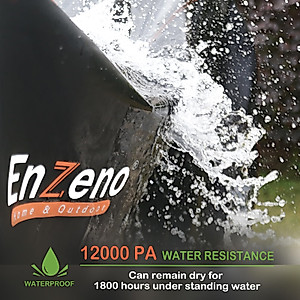 Enzeno Patio Furniture Set Cover, Outdoor Sectional Sofa Couch Set Covers Waterproof, Garden Dining Table Chair Set Cover Outside Rectangular Heavy Duty Weatherproof 126" L x 63" W x 28" H Black…