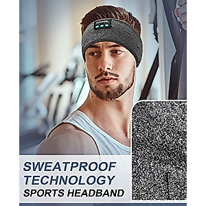 ASMRBAND Sleep Headphones Wireless Sports Headband, Headband Headphones 10Hrs Bluetooth Headband with Soft Cozy Earbuds Comfortable Sleeping Headphones for Side Sleepers, Cool Tech Gadgets Unique Gift
