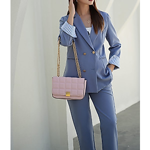 MKF Collection Shoulder Bag for Women, Vegan Leather Quilted Fashion Handbag Crossbody Purse