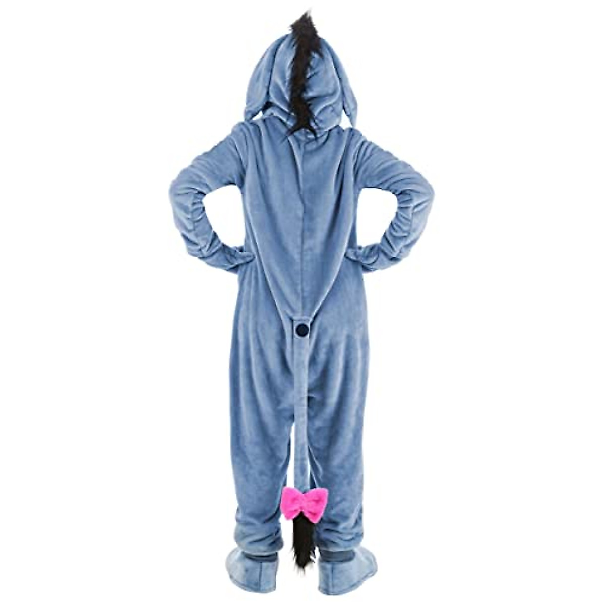 Fun Costumes Deluxe Adult, Eeyore Hooded Onesie Suit from Disney's Winnie the Pooh, Licensed Outfit for Halloween and Cosplay X-Large