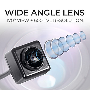 Master Tailgaters Replacement for Jeep Wrangler Spare Tire Mount Backup Camera with OEM Monitor Adapter