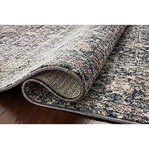 LOLOI Jean Stoffer Bradbury Collection BRU-01 Midnight / Multi 9'-0'' x 12'-0'' Area Rug
