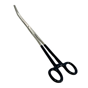 German Stainless Curved Forceps, Hemostat Forceps clamp 10" (Cynamed Brand)