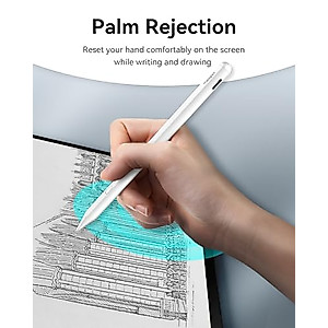 Metapen A11 Pencil for iPad 2018-2024, Faster Charge Pen for Apple iPad, Stylus Pen for iPad Air 3/4/5/M2, iPad Mini 5/6, iPad 6/7/8/9/10, iPad Pro 11"/12.9"/M4/Tilt sensitivity/Quick Button/Bluetooth