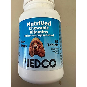NutriVed Calcium Plus Chewable Tablets for Dogs (60 Count)