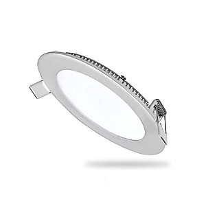 AIKUZ Ultra-Slim Round LED Ceiling Spotlight 3W/6W/9W/15W 3 4 6-inch Flat Panel Light Embedded Integrated LED Panel Light Panel Light for Kitchen Staircase Etc Indoor Lighting Ultra Slim (Color : Col