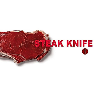 culterman Ultra-Sharp Stainless Steel Cutlery Set,Dinner Knives 6-Piece Stainless Steel kitchen Serrated Best Steak Knife (Rainbow)