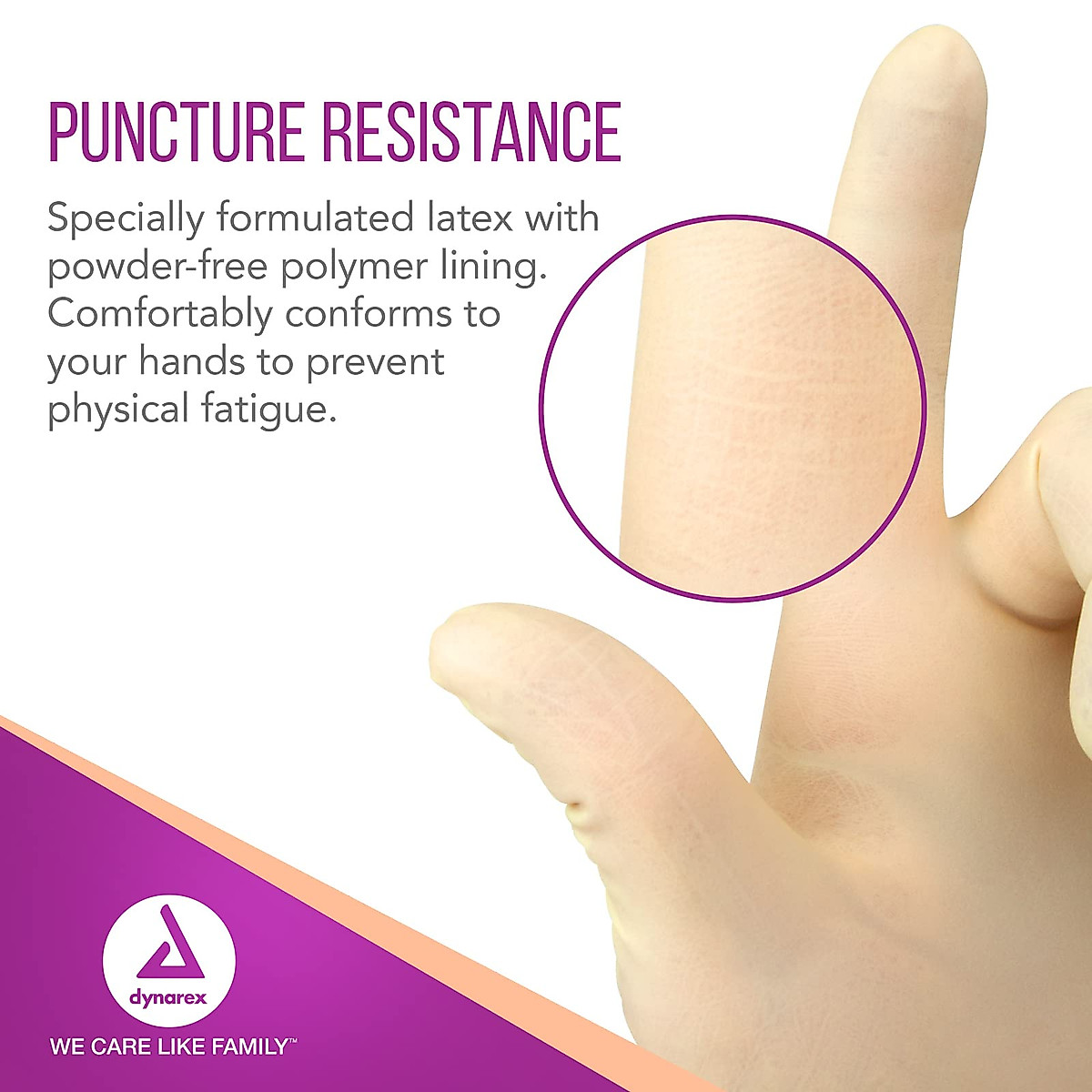 Dynarex Sterile Disposable Latex Surgical Gloves, Powder-Free, Sterilely Packaged in Pairs, Medical & Healthcare, Bisque, Size 6, 1 Case of 200 Pairs