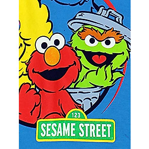 Sesame Street Boys’ Short Sleeve T-Shirt for Infant and Toddler – Blue or Red