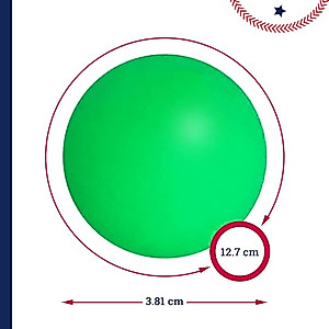 Botabee Beach Paddle Ball Replacement Balls - 6 High-Visibility Pickleball & Smashball Compatible Balls | Colorful Kadima & Pro Kadima Ball Replacement | 6 Small Paddle Balls in High Visibility Colors