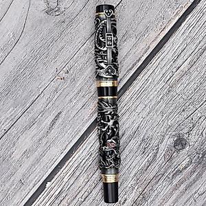 zoohot Fountain Pen Jinhao Chinese Dragon Heavy pen,Bronze