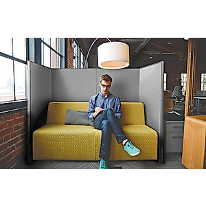 GOF Single Office Partition, Large Fabric Room Divider Panel, Custom Built Workstation 24" W x 72" H