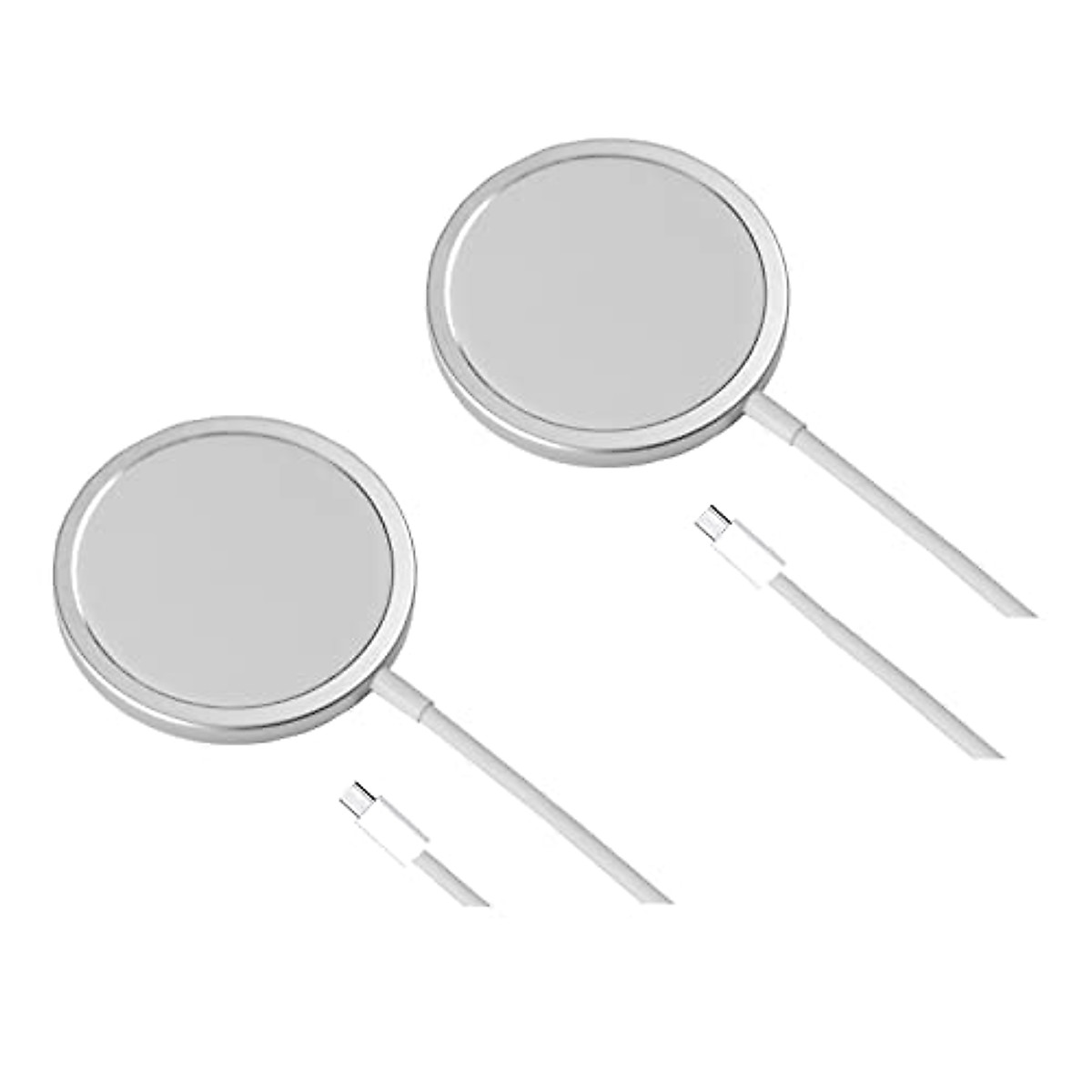[2 Pack] Magnetic Wireless Charger Compatible with MagSafe. Fast and Convenient Charging. Works with iPhone 12/13/14 Series.