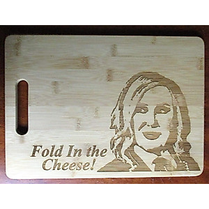 Custom Moria Rose Cutting Board Small or Large Bamboo Cutting Board Fold in the Cheese Christmas Gift