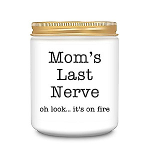 Scented Candles Gifts for Women, Lavender Scented Aromatherapy Candle for Women, Soy Wax Amber Jar Scented Candle, Great Birthday, Housewarming, Encouragement, Congratulation Gift for Female Friend