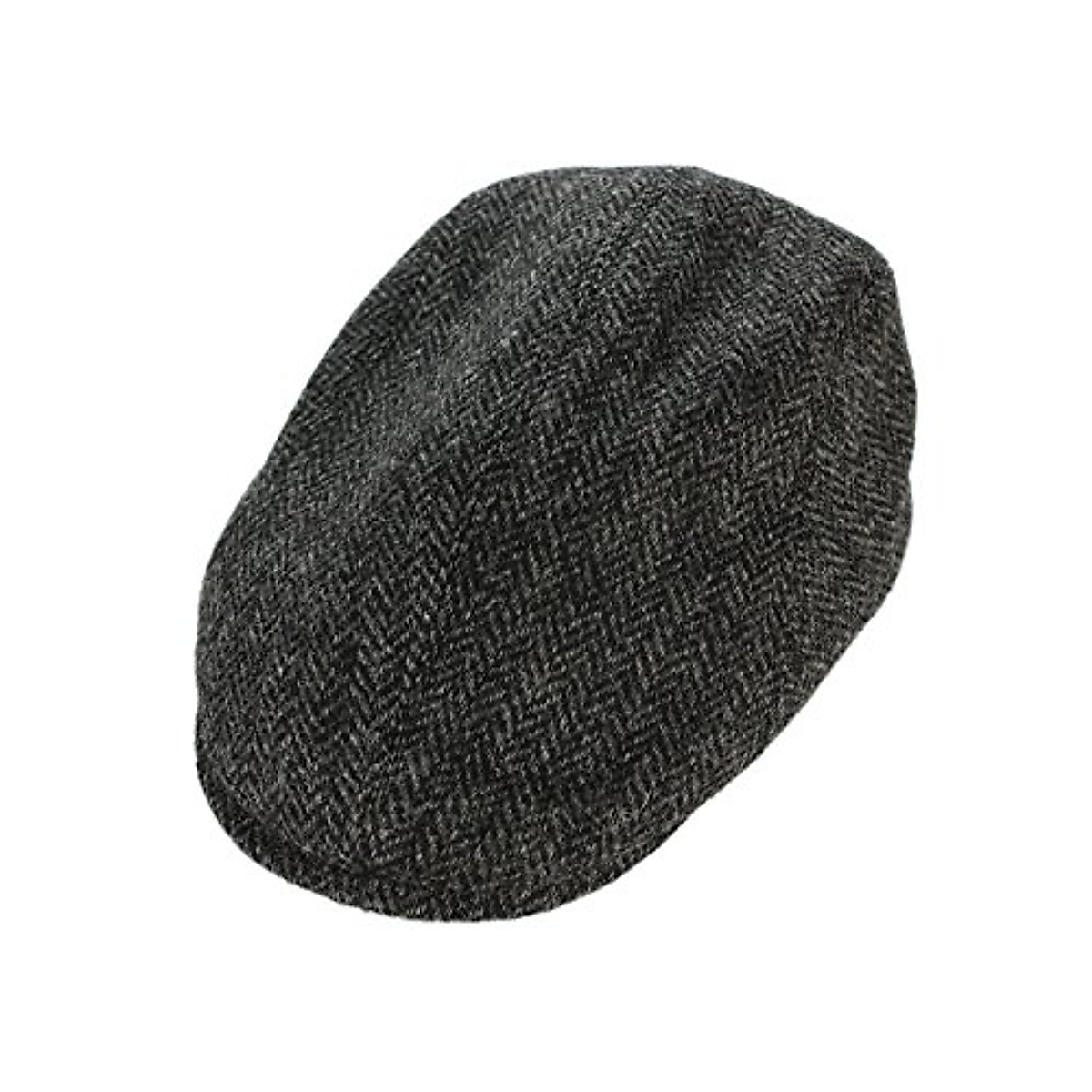 Irish Touring Cap Made in Ireland Fitted Slim Fit Genuine Tweed Charcoal S