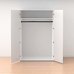 Interior Living 42-72 in. Adjustable Spring Tension Closet Window Bath Utility Rod, Black