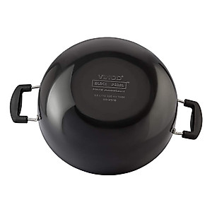 Vinod Hard Anodized Kadai with Stainless Steel Lid, 1.6-Liter