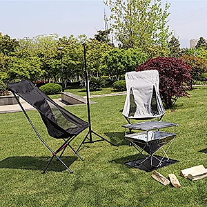 75 75PAI Ultralight High Back Folding Camping Chair, Waterproof All Aluminum Frame Lawn Chair, Portable Beach Chair with Storage Bag for Hiking Beach Fishing Outdoor, Silver