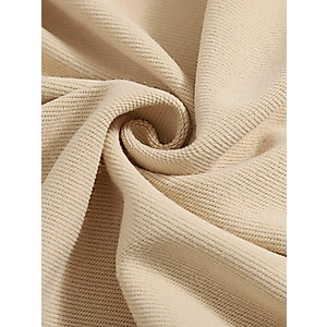 SHENHE Boy's 2 Piece Outfits Letter Print Long Sleeve Hoodie and Sweatpants Sweatsuits Apricot 10Y