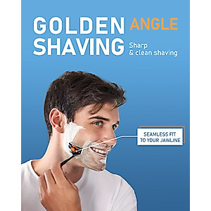 SUPRENT Razors for Men, 2x3 Matrix Tech Blade, Skin Sensitive Men's Shaving Razor Kit with 6-Blades, All Metal Body Design, Gift for Men