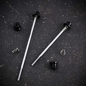 CyclingDeal Bike Bicycle Wheel Hub Non Quick Release Lock Skewers Set 5mm - Prevent Removing Wheels by Hands - for MTB Bikes