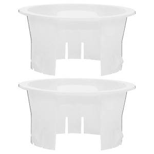 2Pcs White Glass Water Pitcher Lids Food Grade Plastic Anti-Dust Splash Resistant Stoppers Covers for Beverage Carafe Glass Pouring Pitcher One Size，Beverage Serveware，Jugs