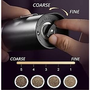 Electric Salt and Pepper Grinder Set, 2 Pepper Mills, Rechargeable With Dual Charging Base, Built-in Battery, Easy One Handed Operation, Ceramic Grinding Core, Adjustable Coarseness, White LED Light