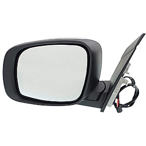 Kool Vue Driver Side Power Heated Mirror for Chrysler Town & Country Dodge Grand Caravan 2008-2010 With Signal Light; Without Memory Chrome