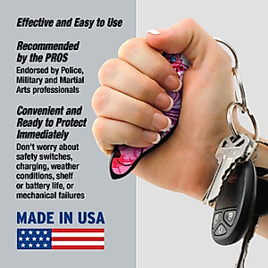 MUNIO Self Defense Keychain Kit – Personal Safety Device, Portable and Legal for Airplane Travel, TSA Approved, Made in the USA (Spring Breeze)