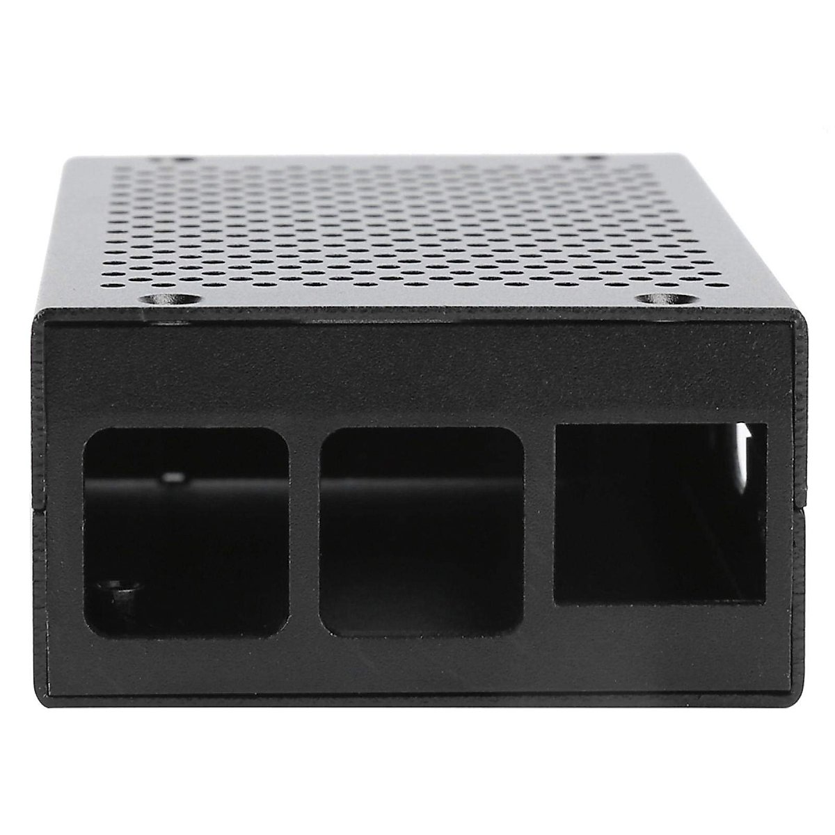 Case for 3 B+ (B Plus) / Pi 3 B, Aluminum Alloy Case Mesh Shell Vent Motherboard , for Heatsink (Black for 3B+/3B)