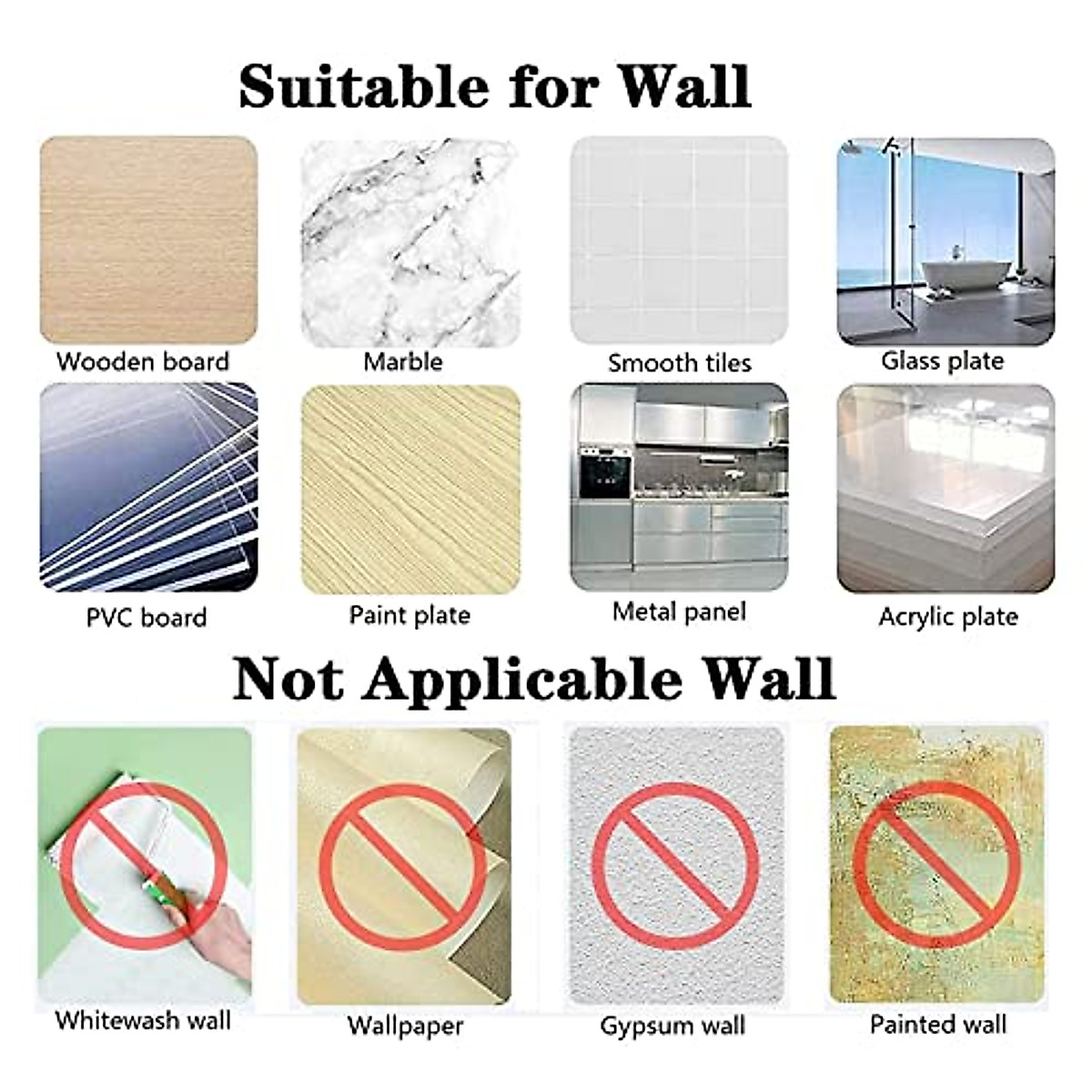 72 Small Refill Strips, Damage Free Hanging Wall Adhesive Strips for Indoor Wall Hooks, Wall Hanging Strips for Holiday Posters and Decorations, Water-Resistant Removable Double Sided Adhesive Strips